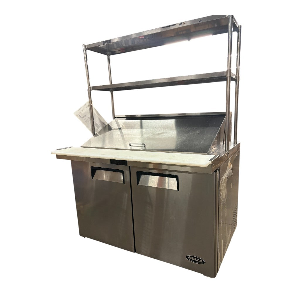 Atosa MSF8306GR Mega Top Refrigerator with Overshelf | SilverChef